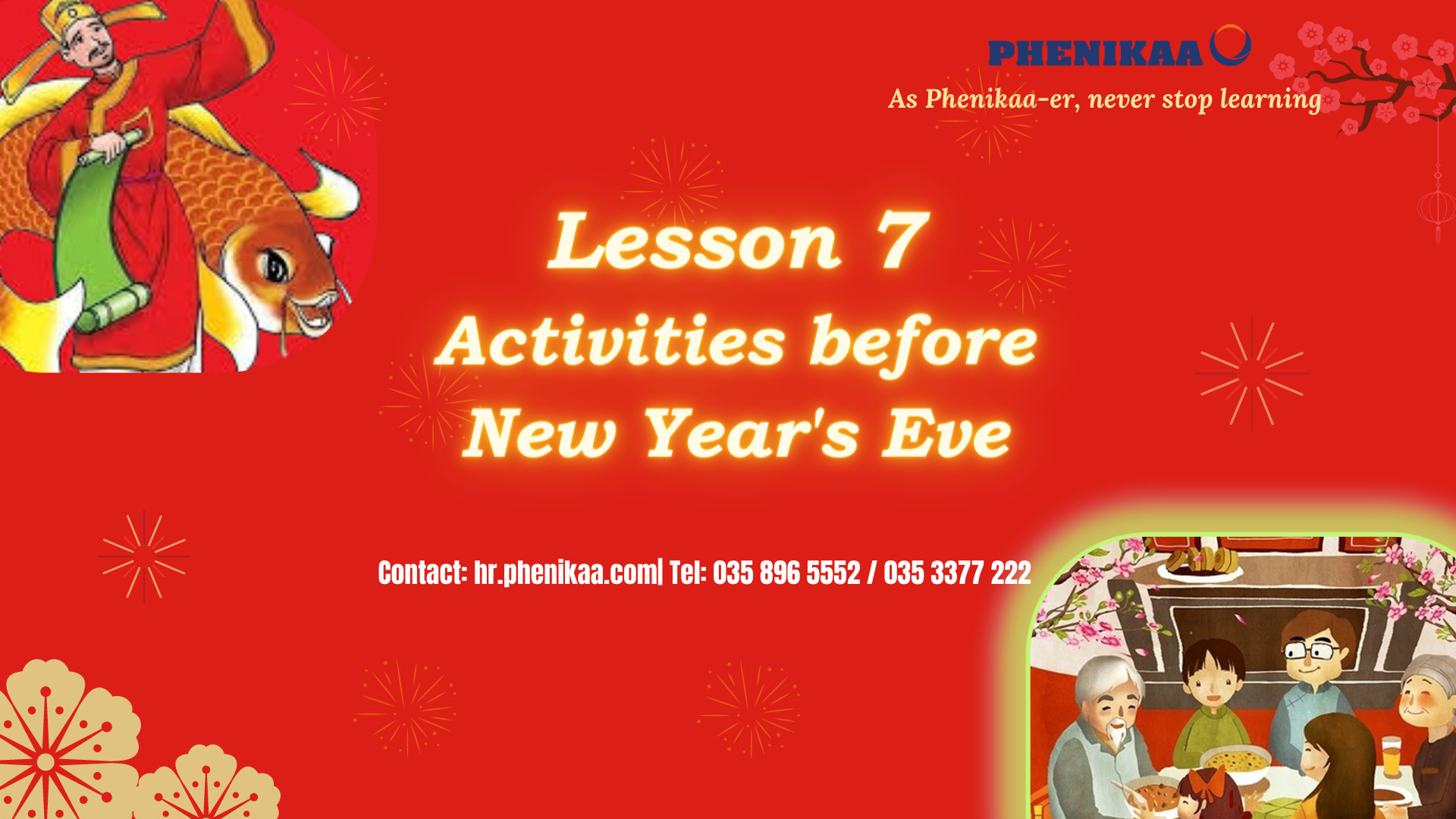 Lesson 7: Activities before New Year's Eve - Phenikaa