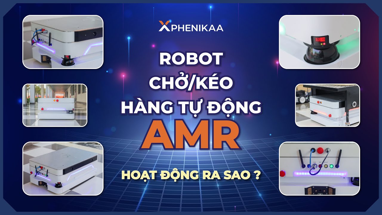 [Phenikaa X]_Robot chở/kéo hàng tự động AMR - Phenikaa